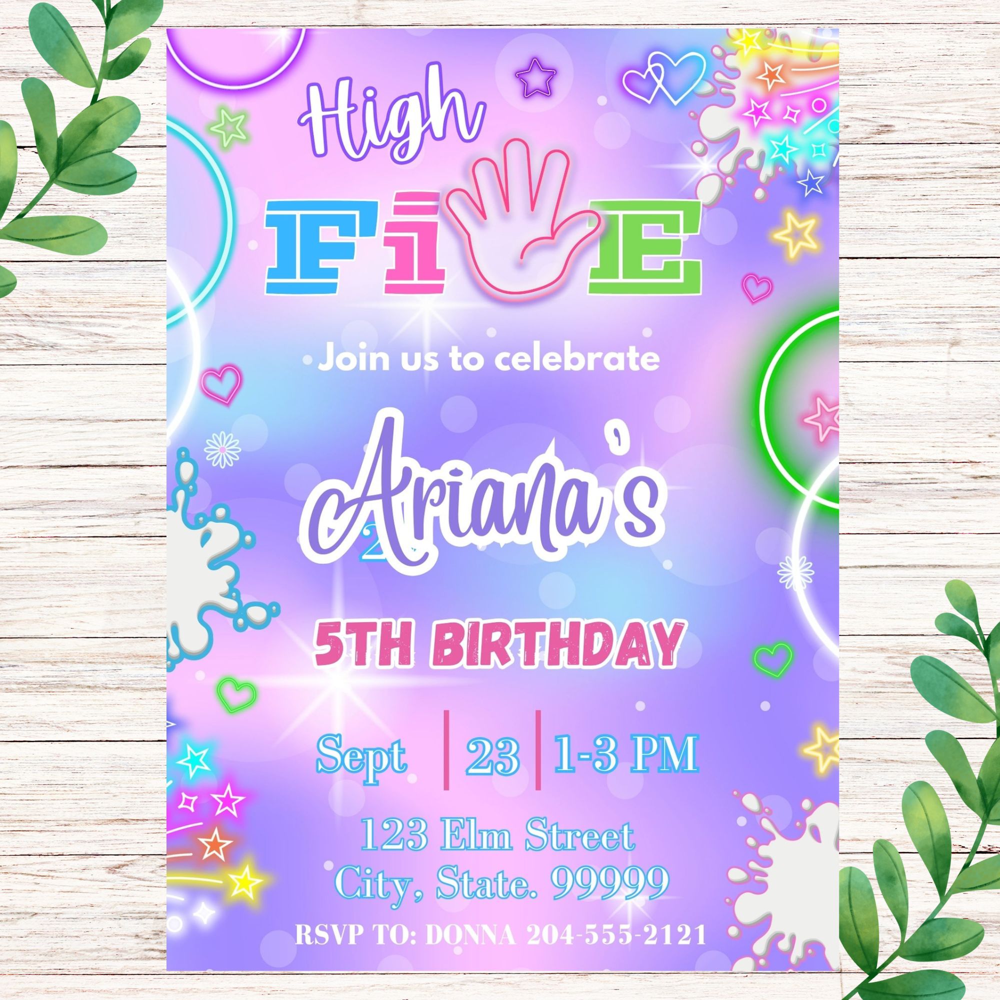 Invitación de cumpleaños personalizada de Barbie afroamericana: PDF en ...